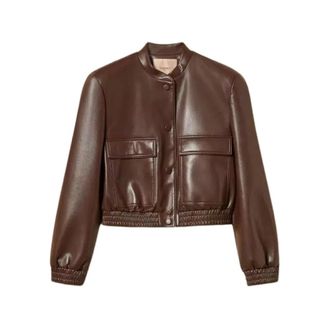 Twinset Leather Vestes - Femme - Vestes - Brun - Taille: 40 FR