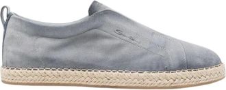 Santoni Homme, Chaussures, Bleu, Taille: 41 EU Chaussures plates espadrilles