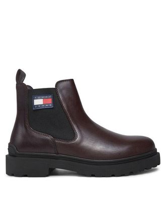 Tommy Jeans Klassische Stiefeletten Tjm Leather Chelsea Boot EM0EM01448 Braun
