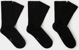 Mango Lot 3 paires de chaussettes coton noir - Homme - 40-42 - MANGO MAN