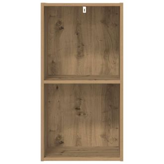 Generic Aufbewahrungs-B&uuml;cherregal, Vertikaler Offener Regal-Organizer, B&uuml;cherregal aus Holzwerkstoff f&uuml;r Wohnzimmer, Schlafzimmer, B&uuml;ro (Handwerkliche Eiche 7