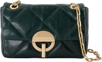 Vanessa Bruno Portemonnaie - Nano Moon Wallet On Chain - Leather - Green - Gr. unisize - in Grün - für Damen