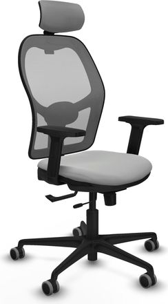 Piqueras y Crespo Ergonomischer Stuhl mit 2D-Armen, h&ouml;henverstellbare Lendenwirbelst&uuml;tze und h&ouml;henverstellbares Kopfteil, Neigung und Neigung, ausgestattet mit Syncro/T