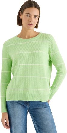 Cecil Damen Gestreifter Strukturpullover