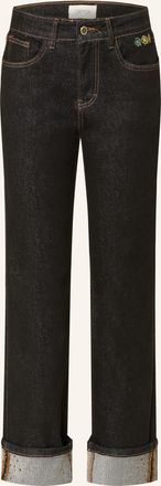 Cartoon Cartoon Straight Jeans Mit Schmucksteinen blau