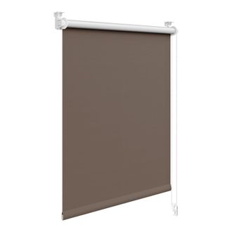 Woltu Verdunkelungsrollo ohne Bohren, Thermo Verdunkelungsrollo mit Kette, Sichtschutz, f&uuml;r T&uuml;ren und Fenster, 100 x 160 cm, Taupe