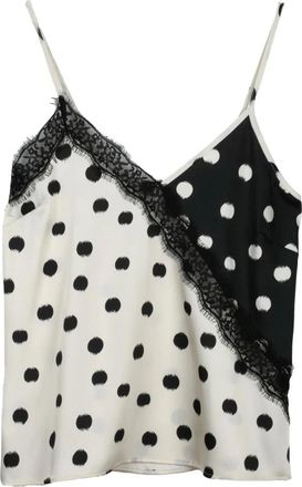 Liu Jo Femme, Tops, Multicolore, Taille: 40 FR Haut en satin et dentelle