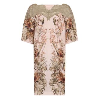 Alberta Ferretti Femme, Robes, Multicolore, Taille: 42 FR Robe Longue &agrave; Manches Kimono