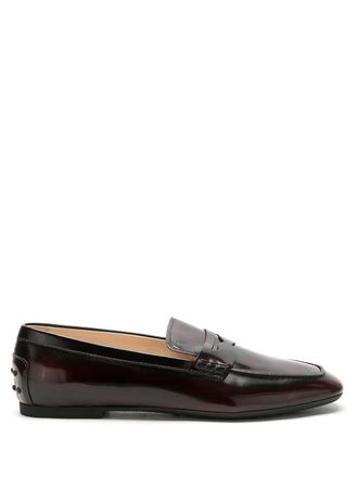 Tod's Tods Womens Bordeaux Loafer - Braun