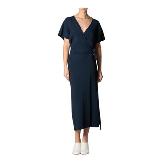 Roberto Collina Wickelkleid Navy - - Dresses - Damen - Blau - S