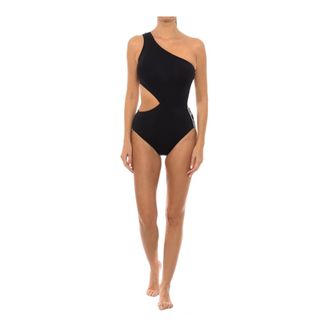 Michael Kors Cut-Out One-Shoulder Badeanzug - - Swimwear - Damen - Schwarzk - S