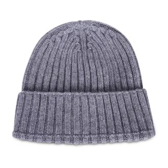 Dell'Oglio Gerippte Strickm&uuml;tze - - Accessories - Herren - Grau - ONE SIZE