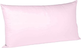 Fleuresse Satin Kissenbezug, Kissenh&uuml;lle aus 100% seidig weicher Baumwolle, Bezug Kissen Kopfkissen, 60 Grad, &Ouml;kotex 100, Made in EU, 40 x 80 cm, ros&eacute;