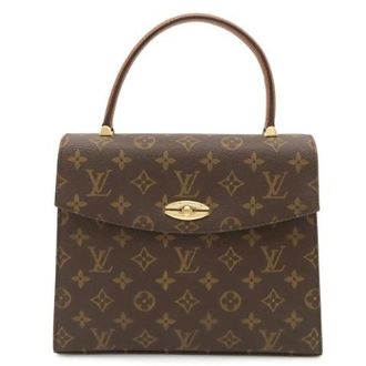 Louis Vuitton Sac &agrave; main Malesherbes Monogram Pre-owned - Femme - Pre-owned - Brun - Taille: ONE Size