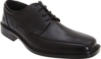 Roamers Roamer Bout Carré léger 4 Eye Tram Panneau de Chaussures à - Noir - Cuir Noir, Hommes 41 EU