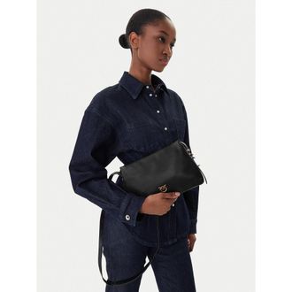 Pinko Handtasche PINKO Triplet Mini AI 25-26 PLTT 05883 A0QO Schwarz