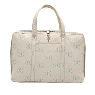 Chanel Pre-owned Denim Weekender-Tasche - - Pre-owned - Damen - Beige - ONE SIZE