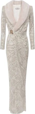 Elisabetta Franchi Femme, Robes, Beige, Taille: 44 FR Ab-528-37E2-V900