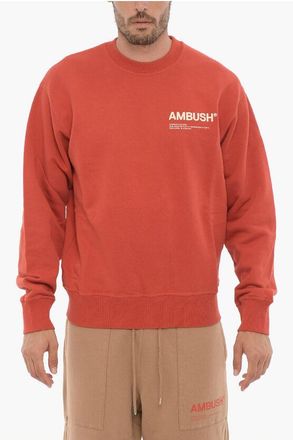 AMBUSH Fleeced Cotton WORKSHOP Crew-neck Sweatshirt size Xxs