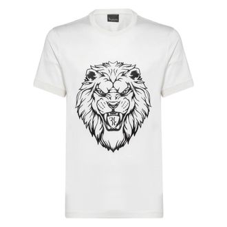 Billionaire Boys Club T-Shirt Rundhals L&ouml;we - - Tops - Herren - Wei&szlig; - XS