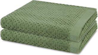 ROSS Harmony 2er Set Duscht&uuml;cher - Weicher Walkfrottee 520 g/m&sup2;, Hautfreundlich & Saugstark, Flauschiges Duschtuch mit Eleganter Saumstickerei - Zeitloses 