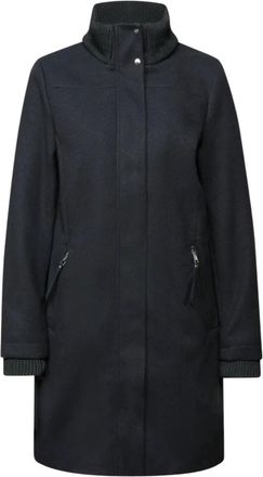 Street One Teddy Mantel 202112 - - Coats - Damen - Blau - S