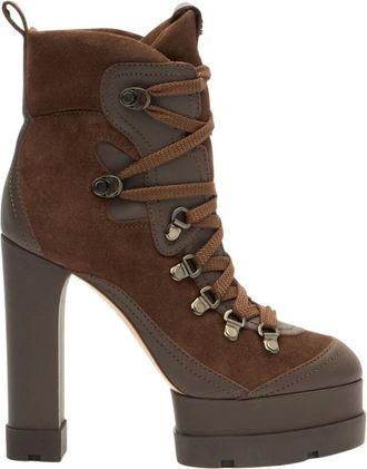 Casadei Femme, Chaussures, Brun, Taille: 38 1/2 EU Nancy Bottine