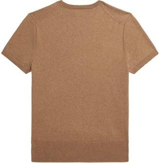 Polo Ralph Lauren Pull manches courtes en coton m&eacute;lang&eacute;