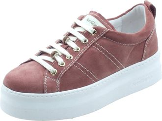Nero Giardini Schn&uuml;rschuh Nero Giardini Sneakers Donna E615310D Velour Rosa-Antico pelle rosa