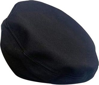 Generic B&eacute;ret d&eacute;t&eacute; fin pour femme, style britannique, r&eacute;tro, cor&eacute;en, japonais, tendance, chapeau bourgeon de peintre, chapeaux de perles pour femmes, Noir, Ta