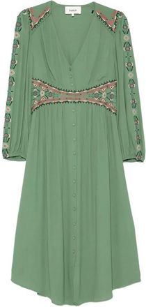 BA&SH Femme, Robes, Vert, Taille: 40 FR Robe Ba&sh