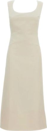 Jacquemus Femme, Robes, Beige, Taille: 40 FR Tablier Dress