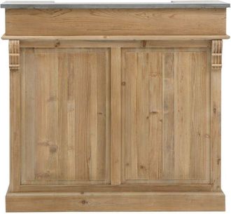 Made In Meubles Meuble bar en bois recycl&eacute; 120cm Garance