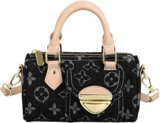 Generic Sacs &agrave; main pour femmes Fashion Trends Denim Boston Crossbody Bags, noir fonc&eacute;, 1