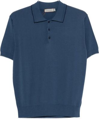 Canali Homme, Tops, Bleu, Taille: 3XL Polo &agrave; manches courtes