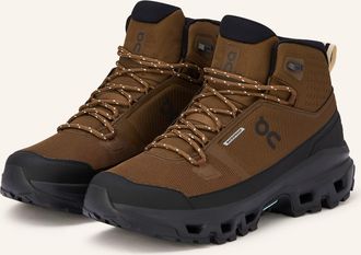 On Wanderschuhe Cloudrock Mid Wp braun