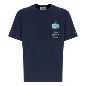 Saint Barth Homme, Tops, Bleu, Taille: M Austin T-shirt