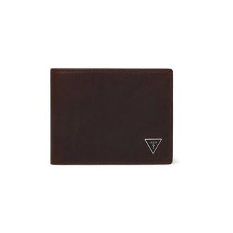 Guess Roma Genuine Leather Wallet - - Accessories - Herren - Braun - ONE SIZE