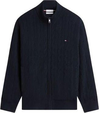 Tommy Hilfiger Pull droit col montant torsad&eacute; en laine