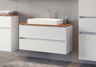 Möbelando Waschtisch Waschschrank Waschbecken Badschrank Pienza I