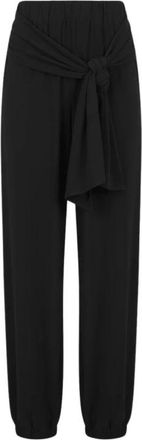 Fidan Novruzova Femme, Pantalons, Noir, Taille: 40 FR Wrap Pantalons