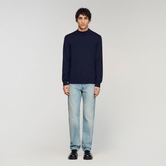 Sandro Pull en laine &agrave; col montant