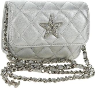 Chanel Sac bandouli&egrave;re mini vintage doccasion - Femme - Pre-owned - Gris - Taille: ONE Size