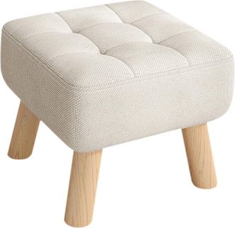 Cabilock Kinder Tritthocker Stoff Gepolstert 26cm Hoher Fußwaschhocker Mit Abnehmbarem Bezug Für Badezimmer Und Toilettentraining