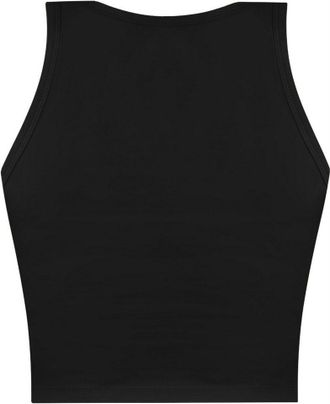 Janice Kurzarmshirt 3 x Damen crop Top hochgeschlossen Niah Kurzes Tanktop aus Baumwolle