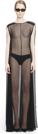 Saint Laurent Sheer Muslin Long Dress
