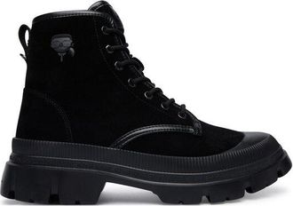 Karl Lagerfeld Schn&uuml;rschuhe Trekka Mens Nft KL25252 Schwarz