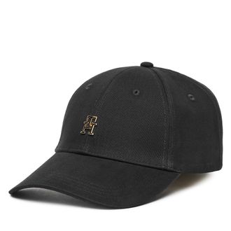 Tommy Hilfiger Cap Tommy Hilfiger Elevated Chic AW0AW17631 Schwarz
