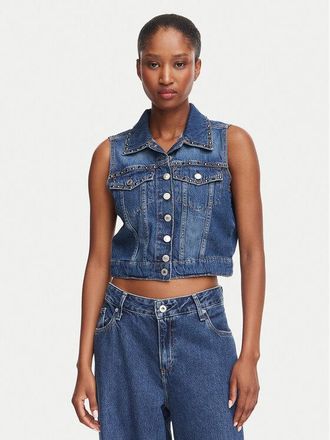 Guess Weste W6YN06 D1344 Blau Regular Fit