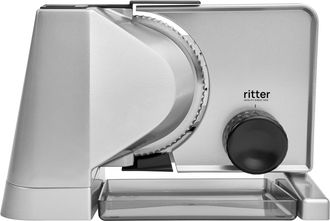 Ritter Decken solida 4 Duo Plus, Elektrischer Allesschneider & Brotschneidemaschine aus Vollmetall, Made in Germany